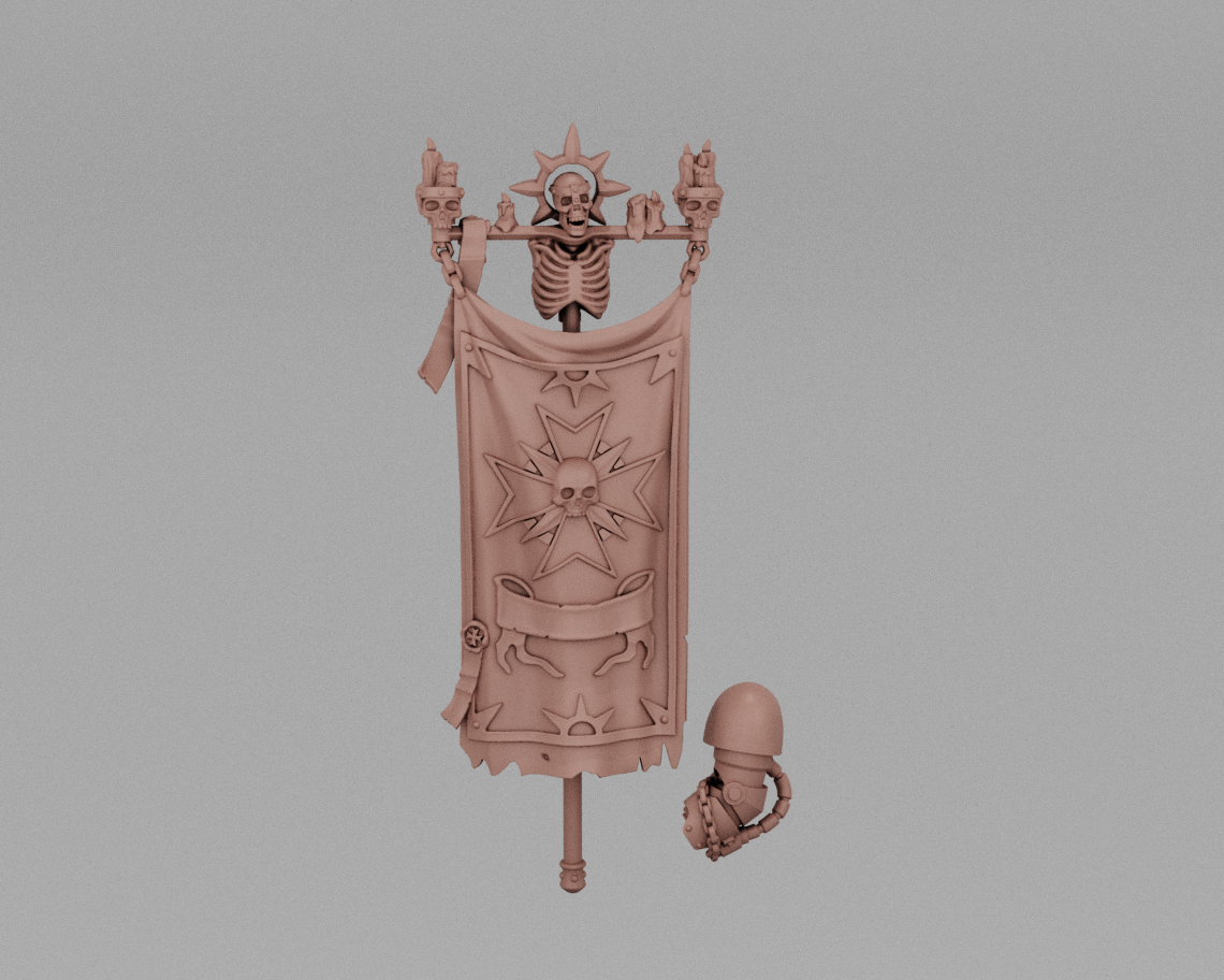 Gothic Crusader Chapter Banner Flag — Resin Munitorum