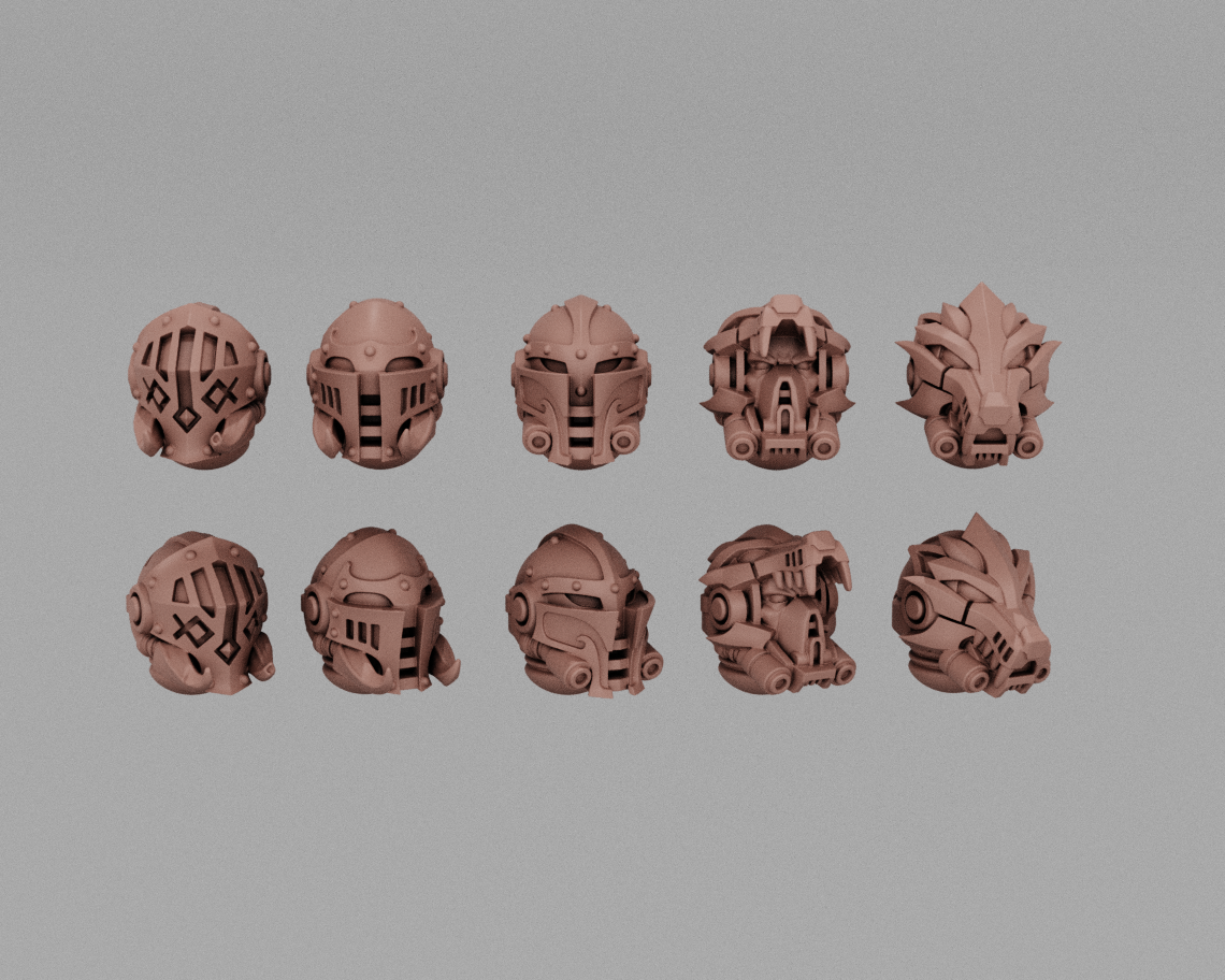 Primal Viking Jomsviking Helmets — Resin Munitorum