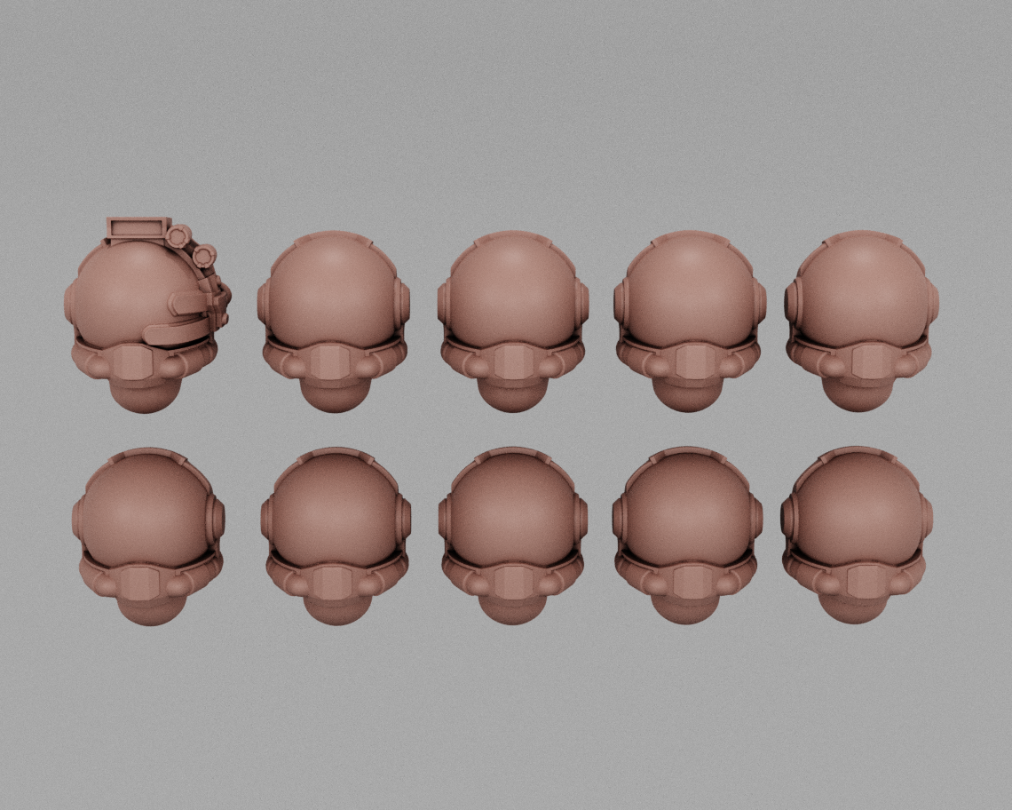 Void Bubble Helmets | Human Infantry Heads — Resin Munitorum