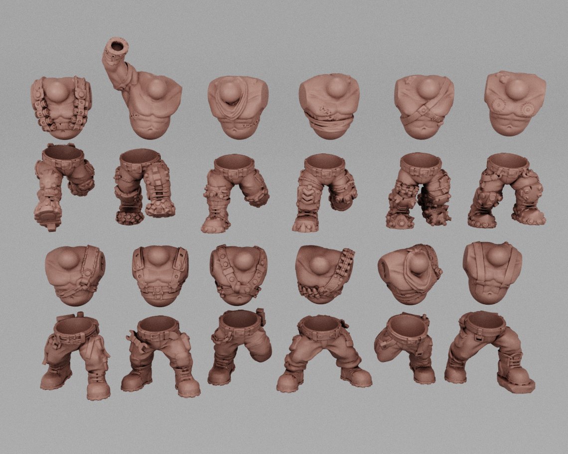 Fury Orc Modular Bodies — Resin Munitorum