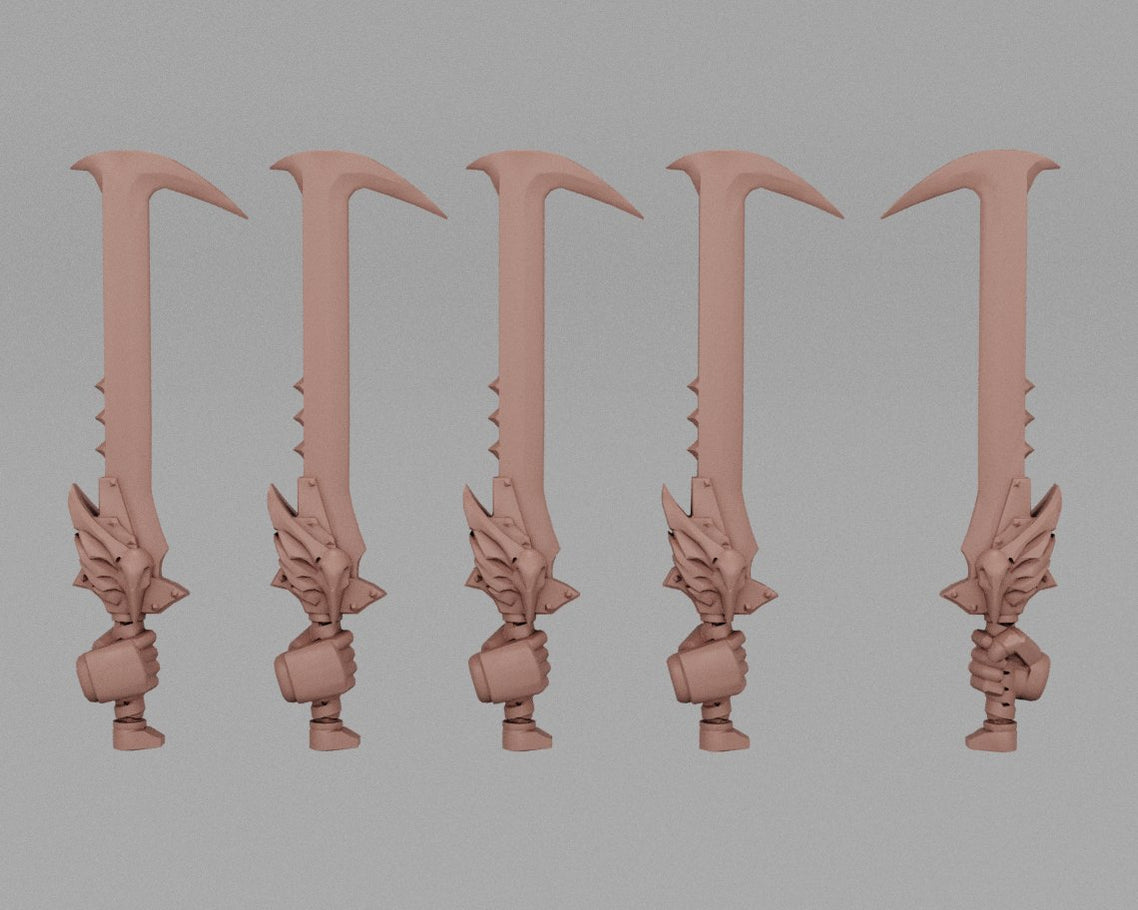 Corvus Ritual Bone Power Swords — Resin Munitorum
