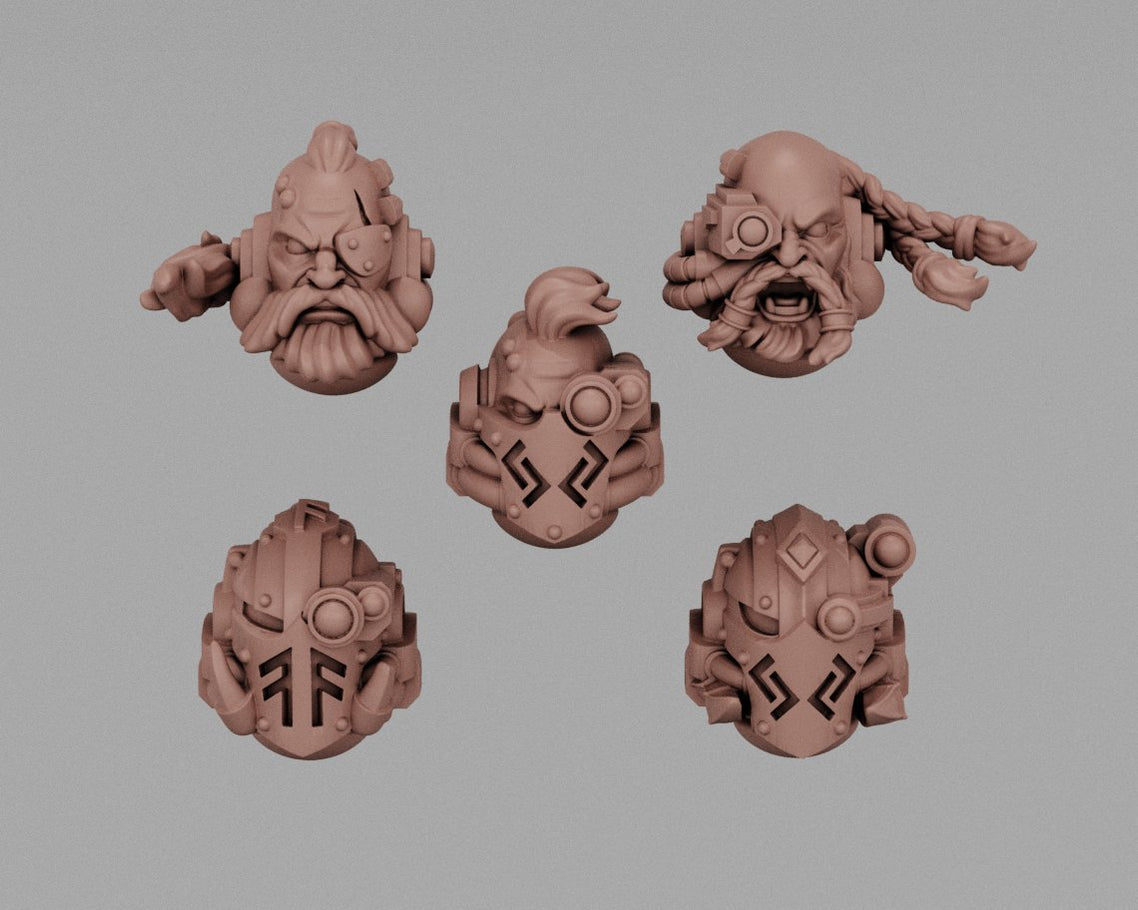 Primal Viking Odin Heads — Resin Munitorum